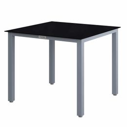 Casaria Gartentisch Bern Silber Alu 87x87x73cm