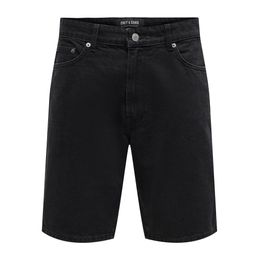 Only & Sons Only & Sons Shorts 'ONSFade' Herren Gr&ouml;&szlig;e 27 black denim