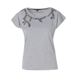Koroshi T-Shirt Damen Gr&ouml;&szlig;e XL grau / silber
