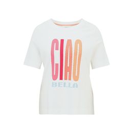 Cartoon Shirt Damen Gr&ouml;&szlig;e L creme / orange / pink