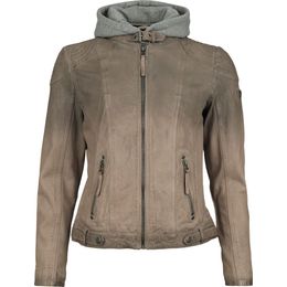 Mauritius Cascha LAMOV Lederjacke taupe in XS