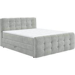 Boxspringbett COTTA "Fort mit Bettkasten, inkl. Topper", beige (desert), B:181cm L:228cm, 100% POLYESTER (PES), Komplettbetten, erhältlich in verschiedenen Breiten (160cm, 180cm & 200cm), Topseller
