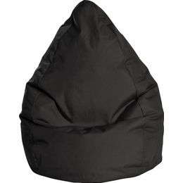 Sitzsack SITTING POINT "BRAVAL L", schwarz, B:70cm H:90cm T:70cm, Polyester, Polystyrol, Sitzsäcke