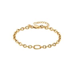 HECHTER PARIS Edelstahlarmband »Schmuck Geschenk Edelstahl Armkette Ankerkette« gelbgoldfarben 20 cm Chain Armschmuck von HECHTER PARIS