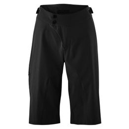 Gonso Radhose »NOMESINO« Damen Bike-Shorts, MTB Fahrradhose mit Sitzpolster, Bund flexibel schwarz 38 - Normalgrößen Normalgrößen 38 Körpernahe...