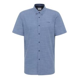 Mustang Kurzarmhemd »Herren Style Berkeley« Blau 12722 S - US-Größen US-Größen S Regular-fit