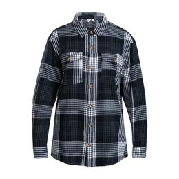 Roxy Langarmhemd »Let It Go Flannel« Anthracite Hallo Plaid XL - XL XL XL Material: Mittelschwerer Twill aus...