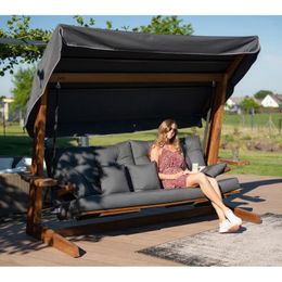 WESTMANN Hollywoodschaukel &raquo;Luna 2600&laquo; BxTxH: 239x139x195 cm anthrazit + anthrazit