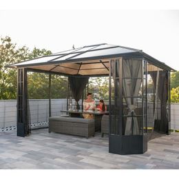 Sojag Pavillon »Savino 1214« BxT: 338x397 cm, Aluminiumgestell