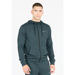 Sweatshirt Virtus "Brent", Herren, Gr. M, grün (tannengrün), 66% Viskose, 30% Polyester, 4% Elasthan, unifarben, normal, hoch geschlossener Ausschnitt, Sweatshirts, mit extra hohem Viskoseanteil