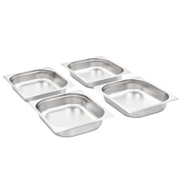 vidaXL Gastronormbehälter 4 Stk. GN 1/2 65 mm Edelstahl