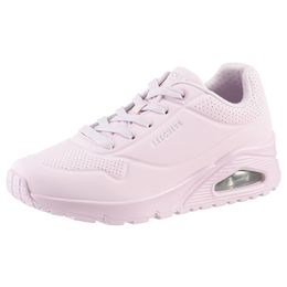 Sneaker Skechers "Street Uno - Stand on Air", Damen, Gr. 35, rosa (ros&eacute;), Lederimitat, Schuhe Sneaker, Freizeitschuh, Halbschuh, Schn&uuml;rschuh mit Memory Foam, Topseller