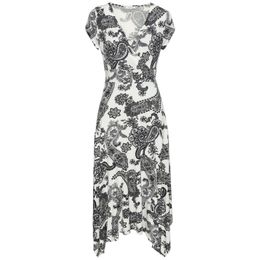Lascana Damen Sommerkleid, black white, Gr&ouml;&szlig;e 46