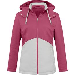 Damen Jacke mit Colorblocking erika-hellgrau, Gr&ouml;&szlig;e 44