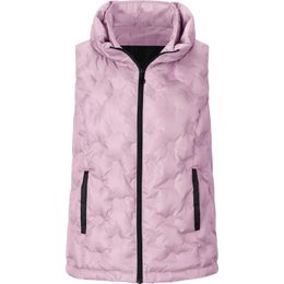 Damen Weste mit Pr&auml;gung mauve, Gr&ouml;&szlig;e 46