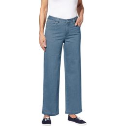 Damen Jeans in weiter Form blue-bleached, Gr&ouml;&szlig;e 40