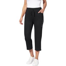 Damen Freizeithose in 7/8-L&auml;nge schwarz, Gr&ouml;&szlig;e 44