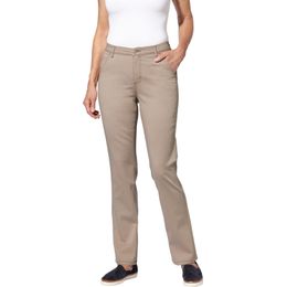Damen Jeans mit seitlichem Dehnbund sesam, Gr&ouml;&szlig;e 23