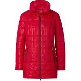 Damen Steppjacke mit 2-Wege-Rei&szlig;verschluss rot, Gr&ouml;&szlig;e 48