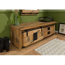 Garderobenbank Mango 120x45x40 natur lackiert RAILWAY #1011