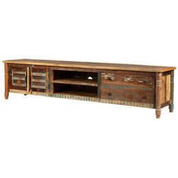 TV-Board Altholz 240x50x55 mehrfarbig lackiert FABLE #35
