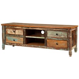 TV-Board Altholz 160x50x55 mehrfarbig lackiert FABLE #33