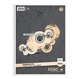 URSUS Style Notizbuch DIN A4 Kariert Spiralbindung Papier Perforiert 160 Seiten