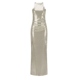 Nicowa Abendkleid LUCAWIA Damen Größe 36 silber Winterkleid