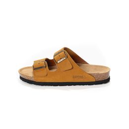 Bayton Pantolette 'Athena' Damen Gr&ouml;&szlig;e 41 cognac / mokka