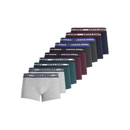 Jack & Jones JACK & JONES Boxershorts Herren Gr&ouml;&szlig;e XL dunkelgrau / graumeliert / dunkelgr&uuml;n / weinrot