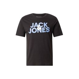 Jack & Jones JACK & JONES T-Shirt 'JWHJACULA' Herren Gr&ouml;&szlig;e L hellblau / schwarz / wei&szlig;