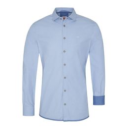 Spieth & Wensky Spieth & Wensky Traditional Button Up Shirt 'Frankenau' male Blue size 45-46