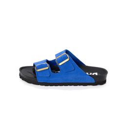Bayton Pantolette 'Atlas' Damen Gr&ouml;&szlig;e 40 blau / gold