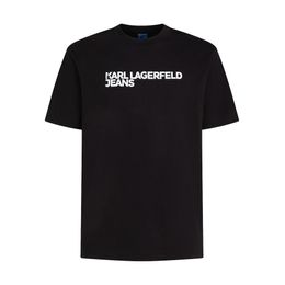 KARL LAGERFELD JEANS T-Shirt Herren Gr&ouml;&szlig;e M schwarz / wei&szlig;