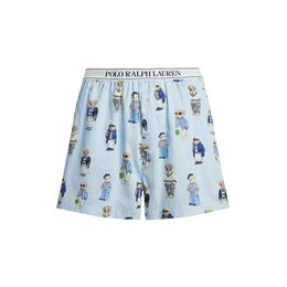 Polo Ralph Lauren Pyjamashorts ' Iconic Bear ' Damen Größe XS hellblau / mischfarben Winterkleid