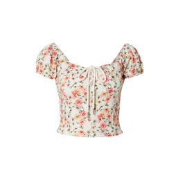 Guess Bluse 'ELIANE' Damen Gr&ouml;&szlig;e XXL creme / gr&uuml;n / orange / hellpink
