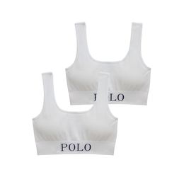 Polo Ralph Lauren Bra ' Ribbed Seamless ' female White size XL