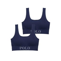 Polo Ralph Lauren Bra ' Ribbed Seamless ' female Blue size L