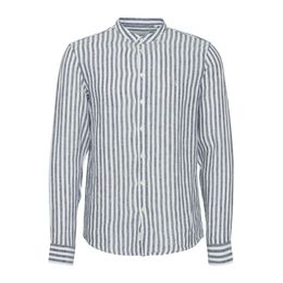 Casual Friday Langarmhemd ' CFANTON LS CC linen striped shirt ' Herren Größe L dunkelblau