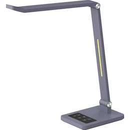 Hansa LED-Tischleuchte Tide, dimmbar, grau, 480 lm