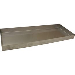 eurokraft pro Wannenboden, LxBxH 940 x 370 x 55 mm, Edelstahl, Traglast 40 kg