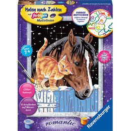 Ravensburger Malen nach Zahlen-Set "Fohlen mit Kätzchen" - ab 7 Jahren - 11% | Kinder-kreativspielzeug
