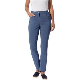 Damen Bengalinhose mit seitlichem Dehnbund jeansblau, Gr&ouml;&szlig;e 28