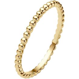 Goldring Firetti "Schmuck Geschenk Gold 585 Kugeln" Gr. 48, gold (gelbgoldfarben), Fingerringe, Damen, 48, Gelbgold 585, 1,6mm, Goldring, Made in Germany, Topseller