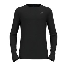 Odlo Merino 200 BL Top Crew Neck L/S Bekleidung Herren schwarz S