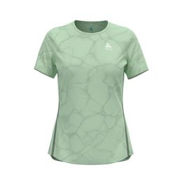 Odlo Zeroweight Engineered Chill-Tec T-Shirt Crew Neck S/S Bekleidung Damen grün