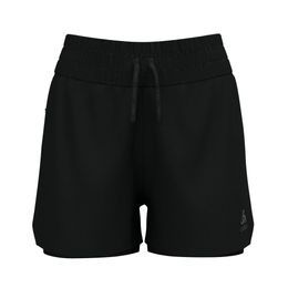 Odlo Zeroweight 3 Inch 2-In-1 Short Bekleidung Damen schwarz XS