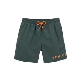 Venice Beach Badeshorts Herren Gr&ouml;&szlig;e S basaltgrau / hellorange