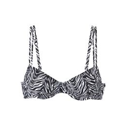 s.Oliver Bikinitop Damen Gr&ouml;&szlig;e 75 schwarz / wei&szlig;