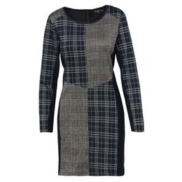 Koroshi Kleid Damen Gr&ouml;&szlig;e 34 navy / grau Winterkleid